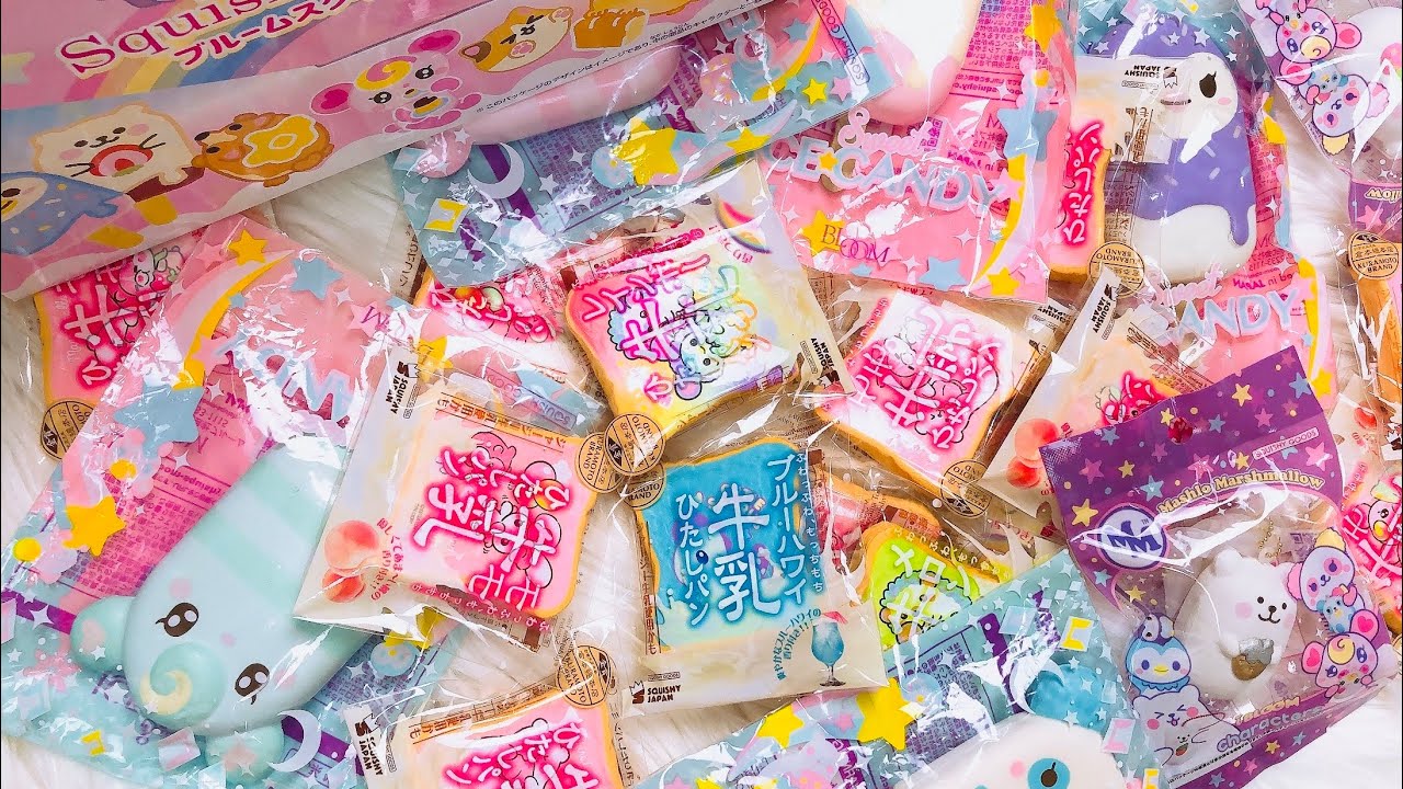 NEW JAPAN SQUISHY PACKAGE NEW IBLOOM Squishy and Mini Toast ibloom ...