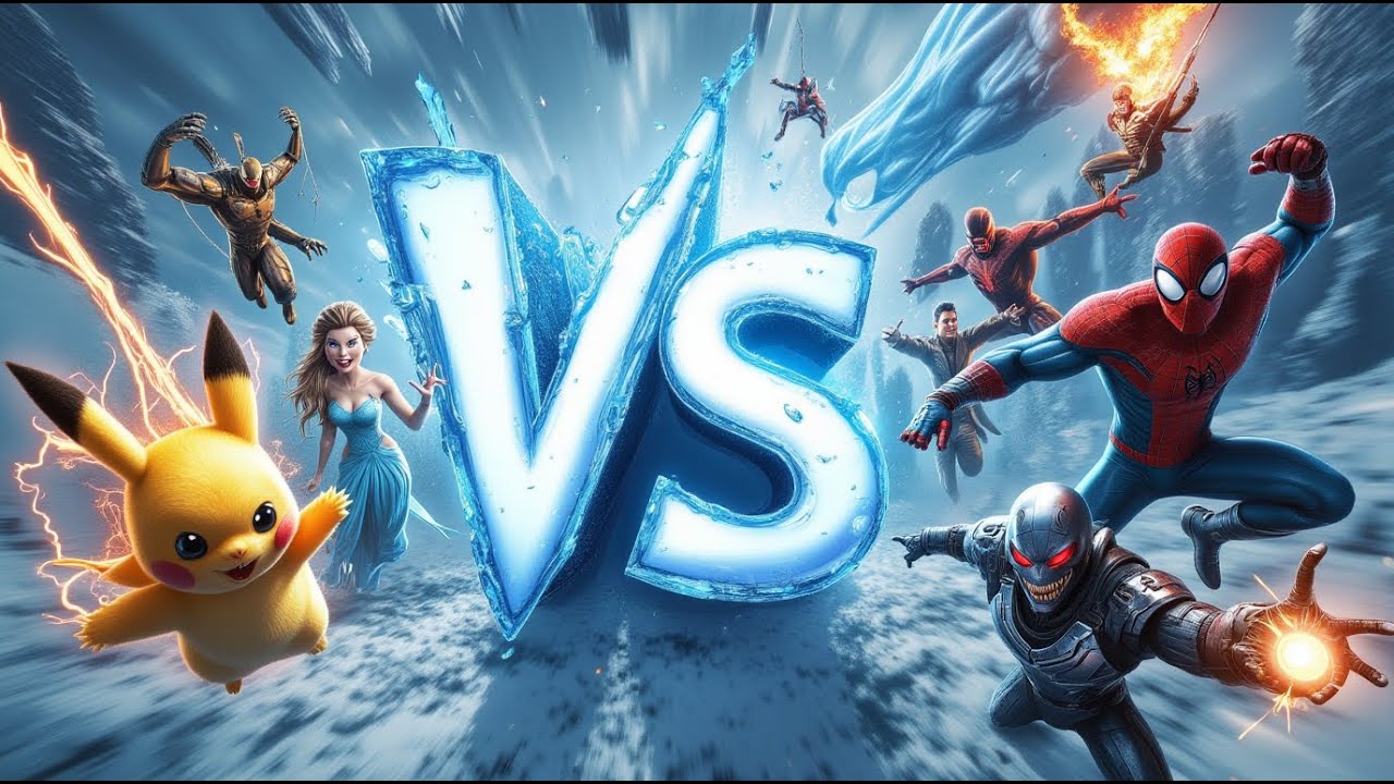 Pikachu vs Elsa & Other Legends in the Frozen Arena! ⚡ - YouTube