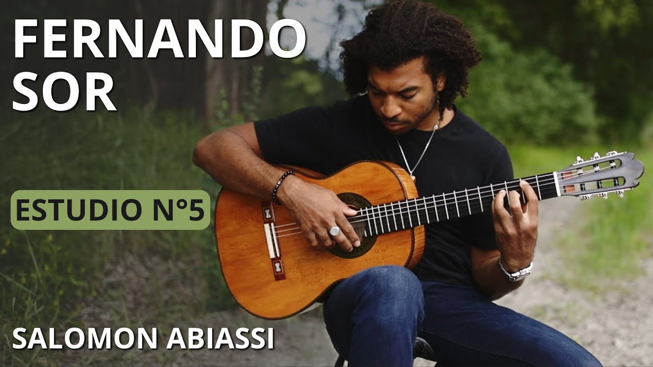 Salomon Abiassi plays "Etude nr. 5" by Fernando Sor on Guitar - YouTube
