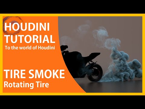 [Houdini tutorial] Tire smoke for Beginners (Easy to follow) - Subtitles