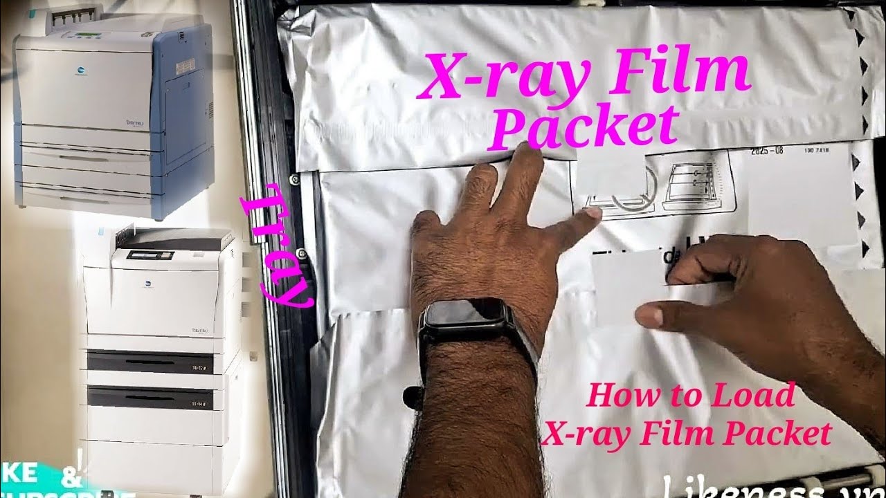How to Load Xray Film Packet in Drypro Drypix | #konica #fuji | # ...