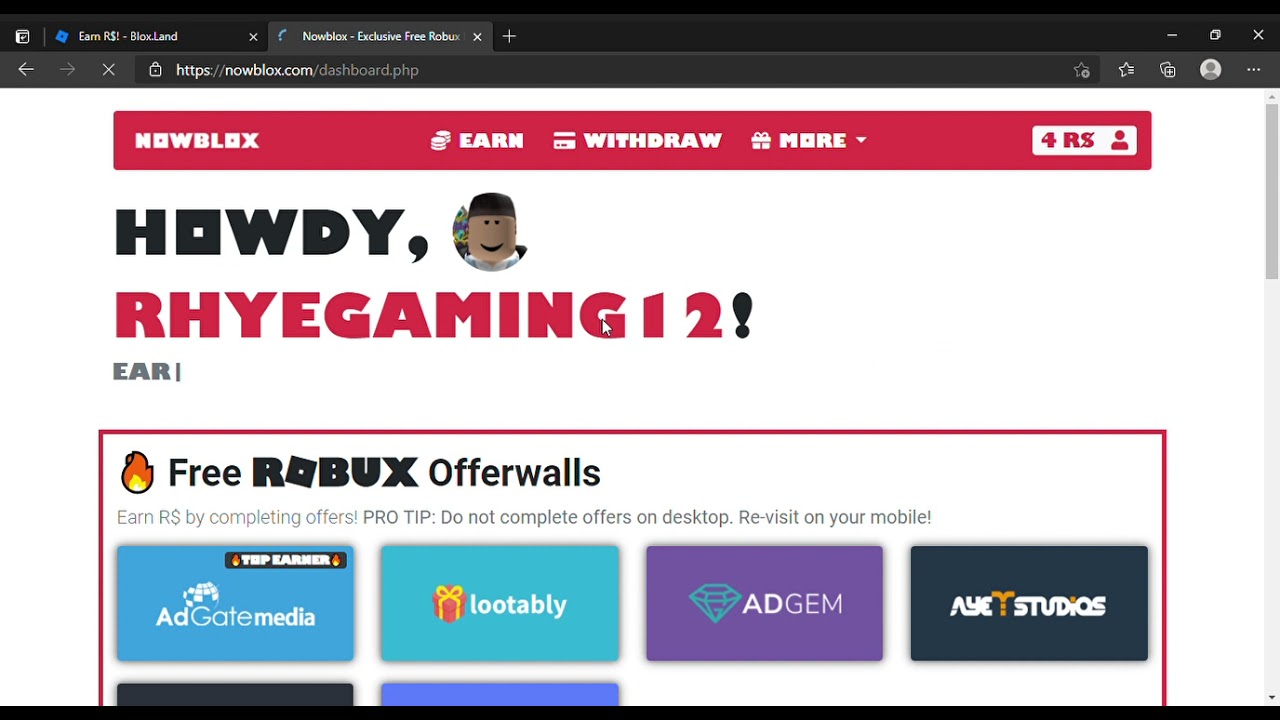 Nowblox Exclusive Free Robux - YouTube