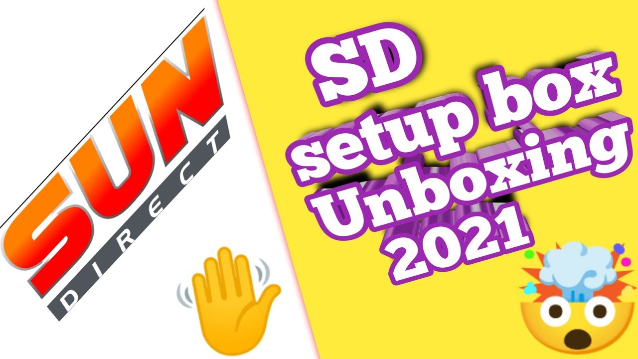 Sun Direct SD setup box unboxing video - YouTube