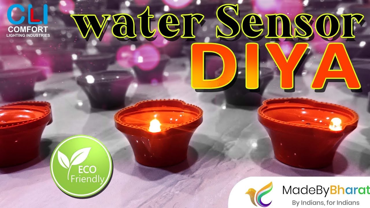 Water Sensor Diya 🪔 || 🤯 Just few drops of water needed to run it💧 ...