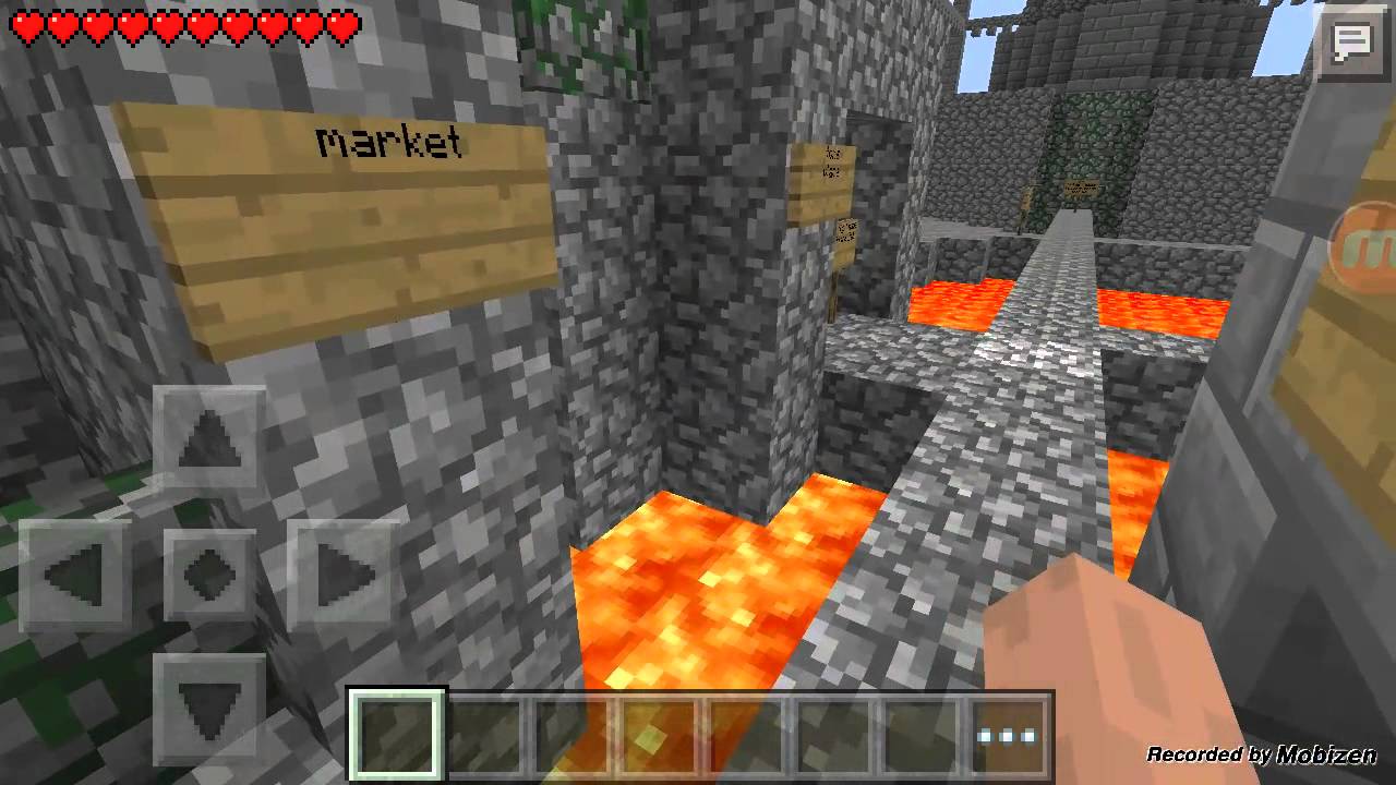 Minecraft Pe Lava Jump And Run Youtube