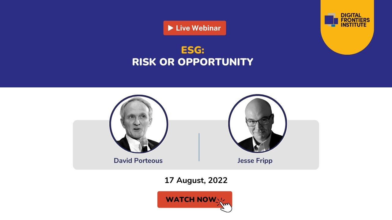 Webinar: ESG Risk or opportunity - YouTube