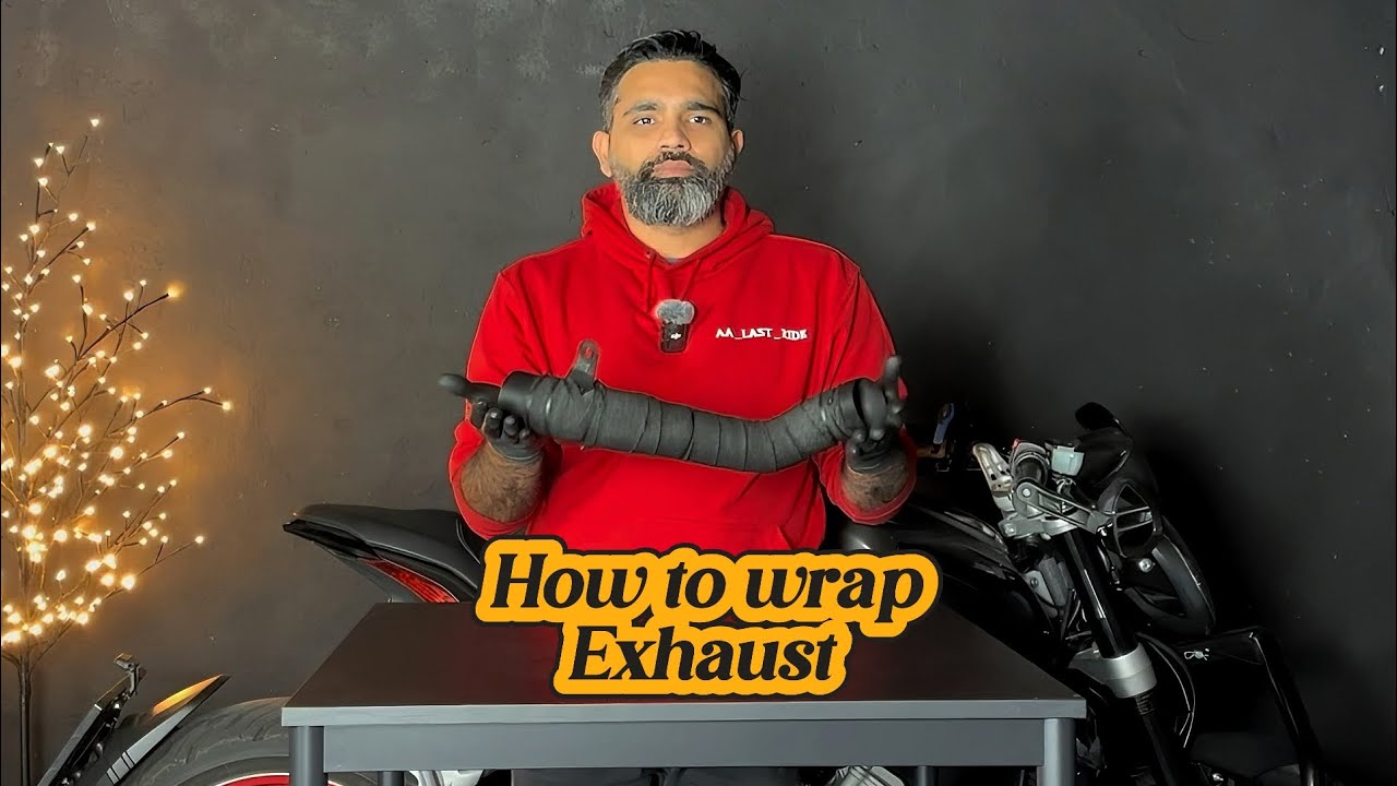 How to wrap Motorcycle Exhaust correctly? - YouTube