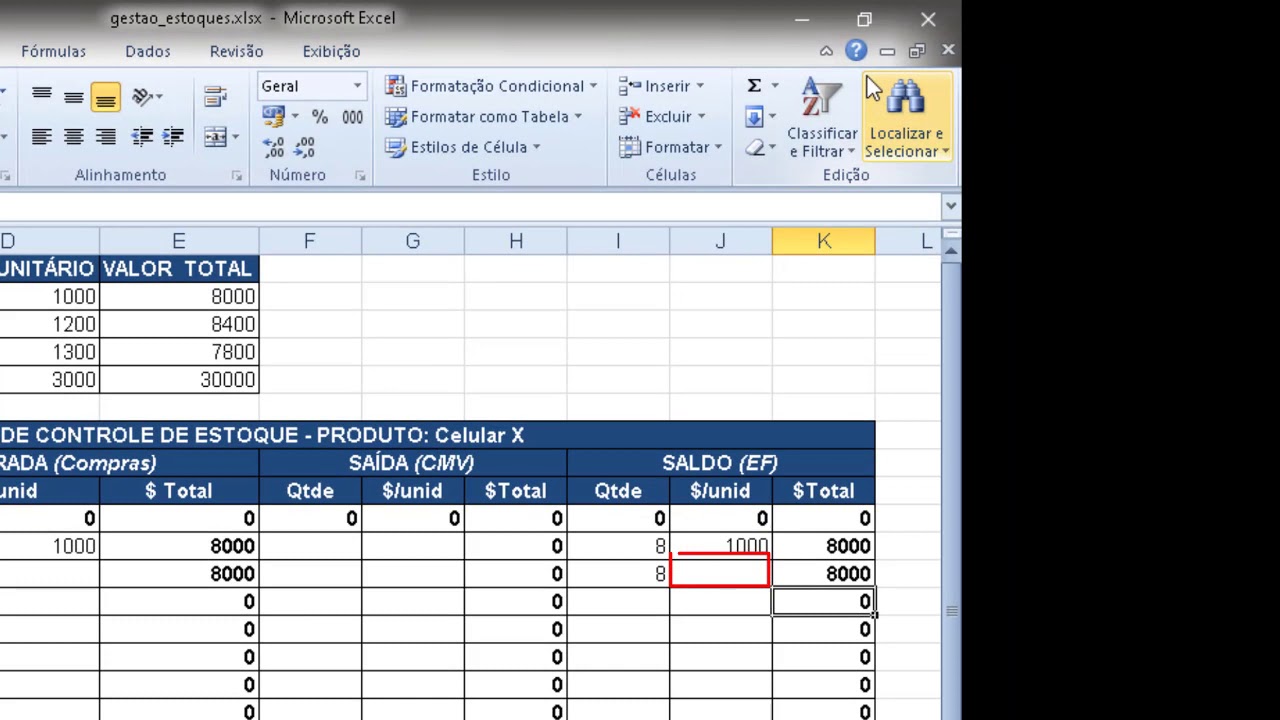 Sistema De Avaliação De Estoque - EDUCA