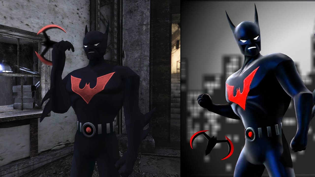 Batman Arkham City Skins Batman Beyond Animated and Batarang From ...