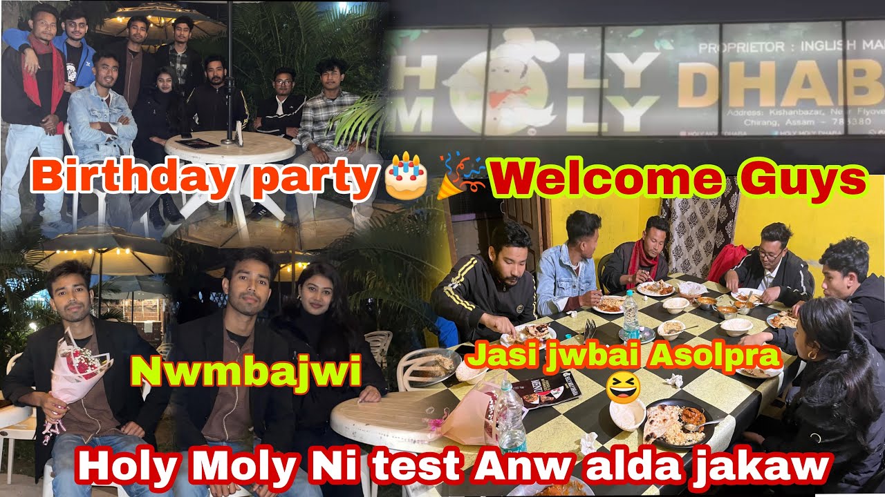 Holy Moly Daba ao Birthday Party celebration kalambai 🎂 ️ - YouTube