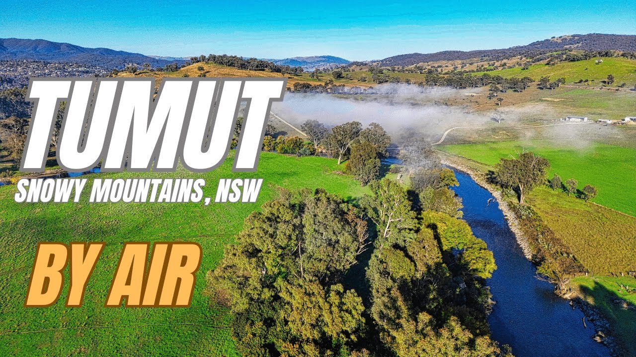 Mesmerizing Drone Footage of Tumut River and Surrounding Areas in the ...