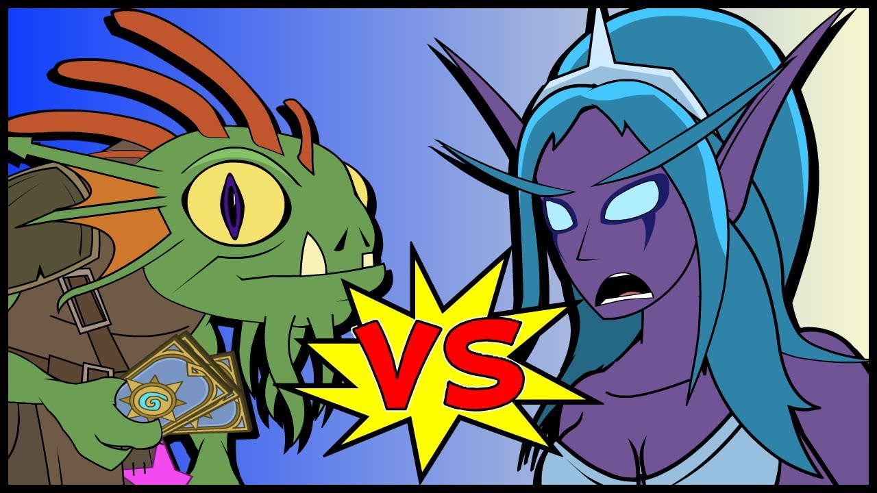 MORGL v TYRANDE: A Hearthstone Cartoon! - YouTube
