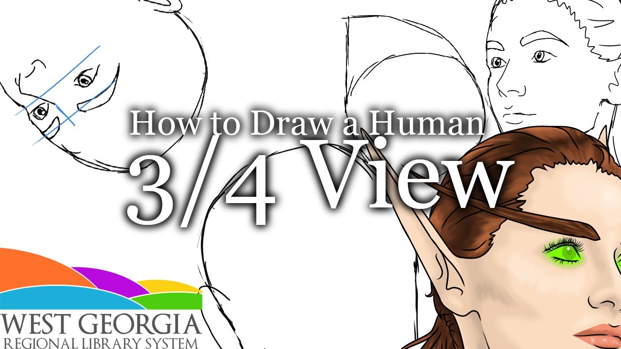 How to Draw a Human: 3/4 View - YouTube