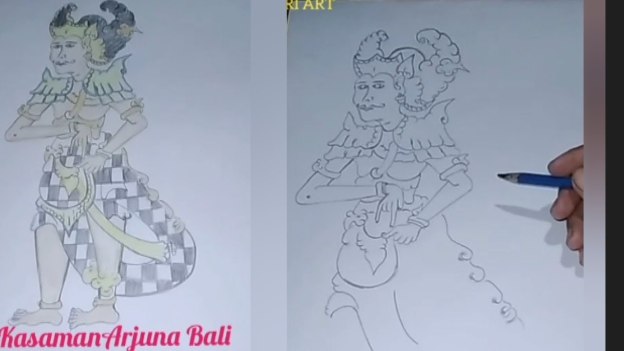 Wow....! Inilah Bentuk Dan Cara Menggambar Wayang Kamasan ARJUNA Bali ...
