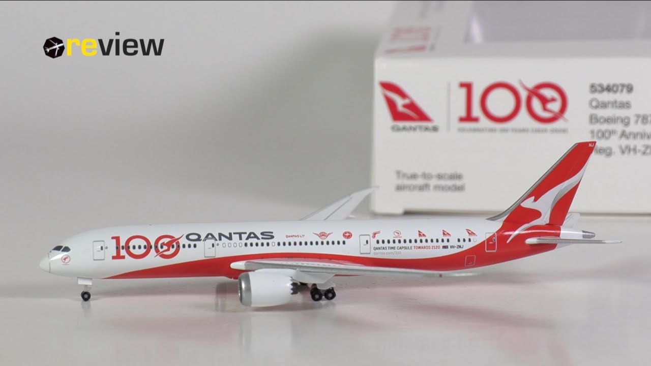 Qantas Boeing 787-9 - 100 Years livery | Review #383 - YouTube