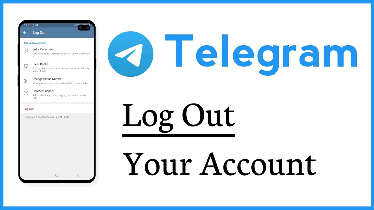 How To Log Out Telegram Account - YouTube