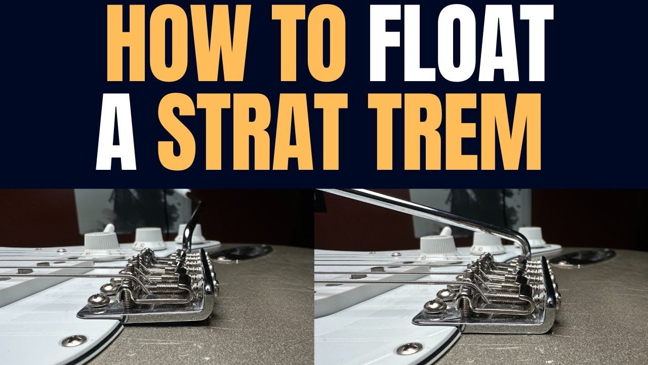 How To Float A Strat Trem - YouTube