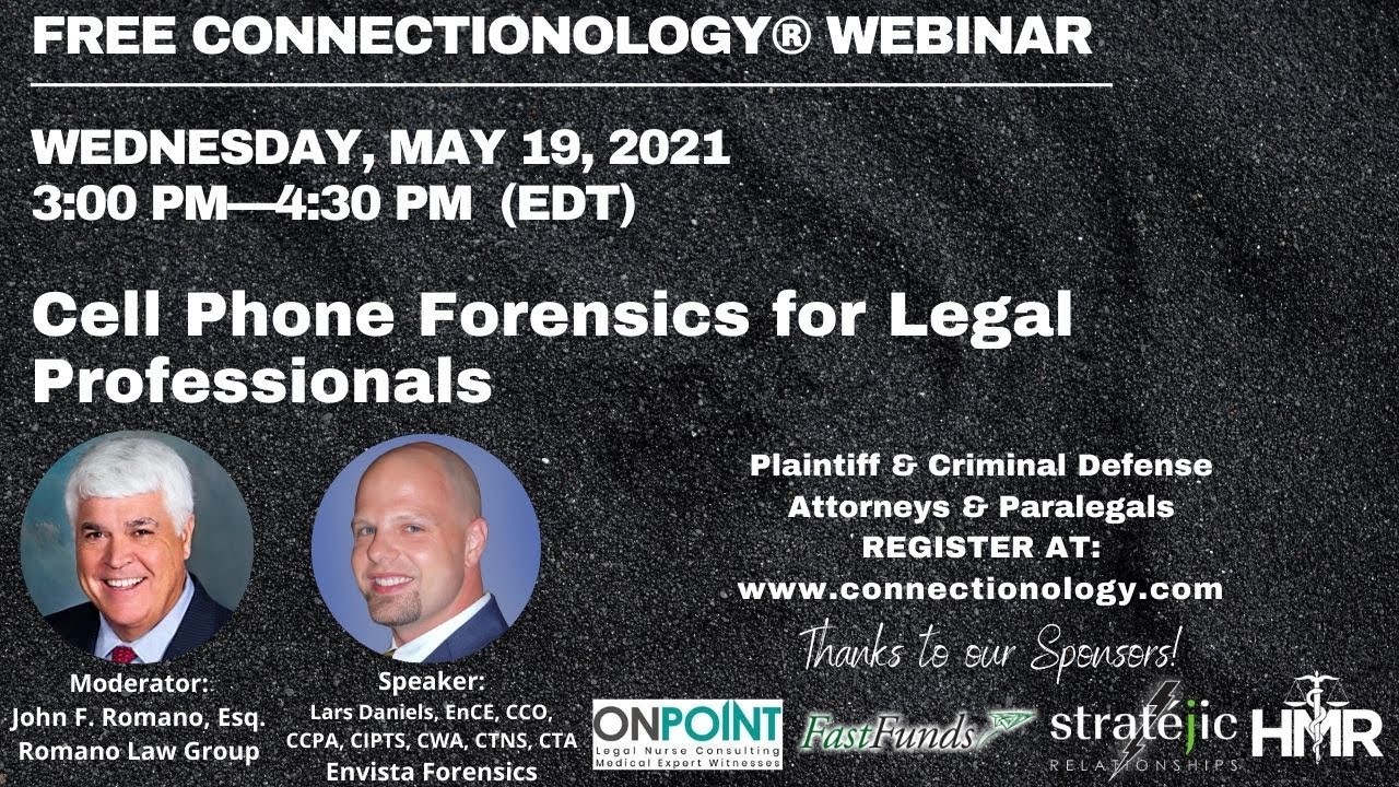 Cell Phone Forensics for Legal Professionals. - YouTube