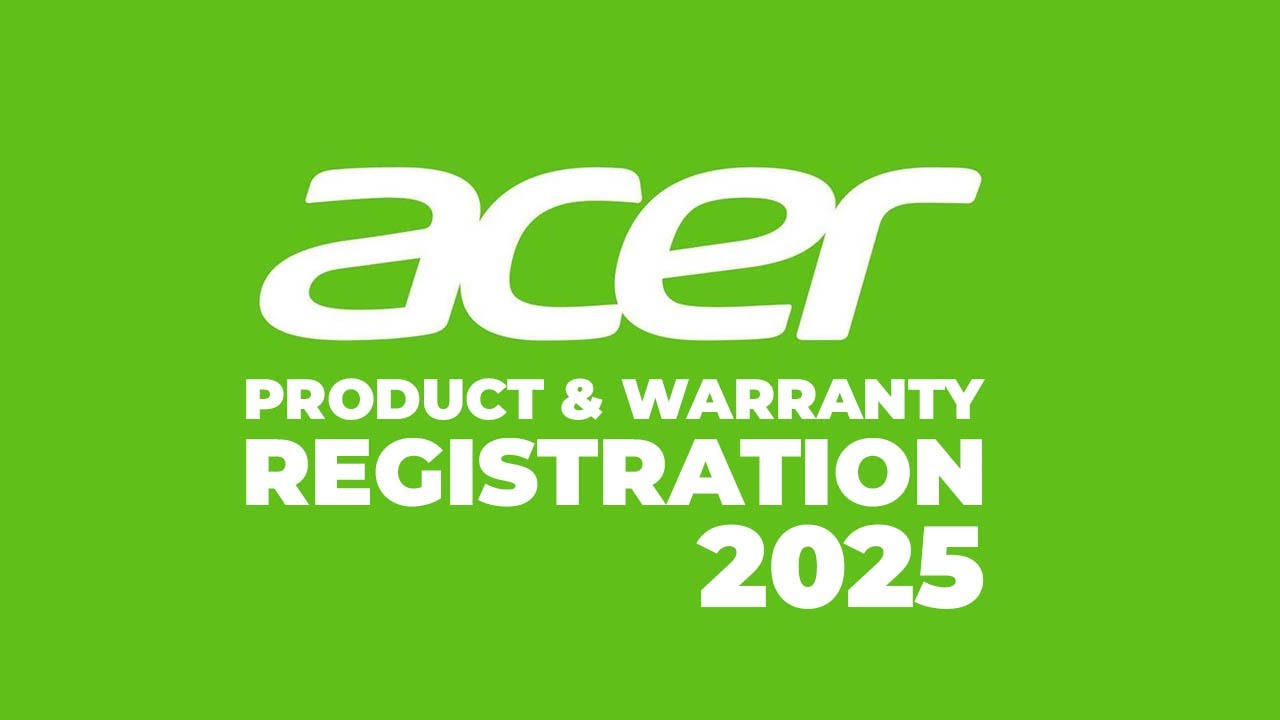 REGISTER Your Acer Product NOW For Warranty Benefits - YouTube