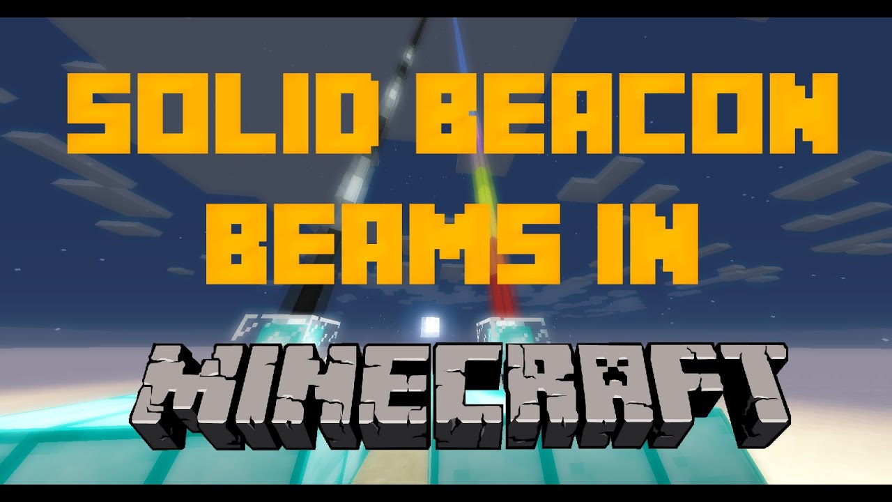 How To: Solid Beacon Beams in Minecraft! - YouTube
