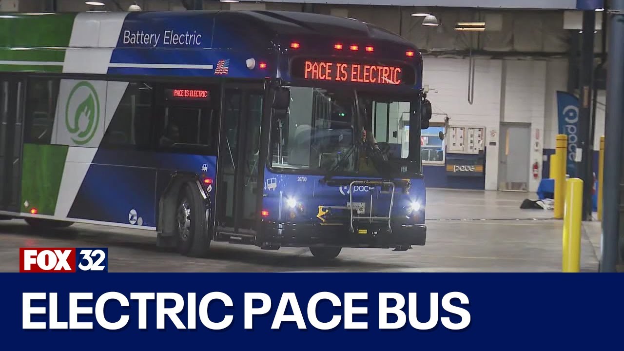 First electric Pace bus hits the road - YouTube
