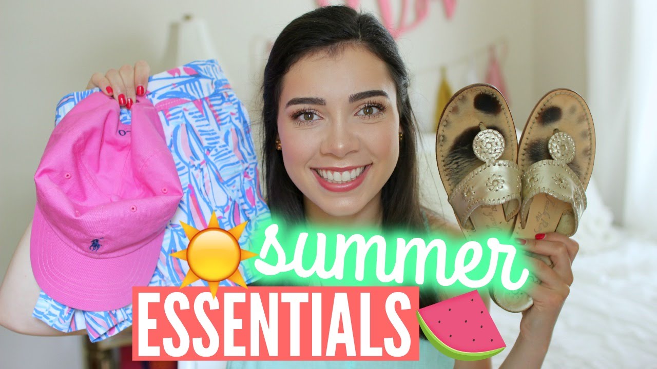 PREPPY SUMMER ESSENTIALS! - YouTube