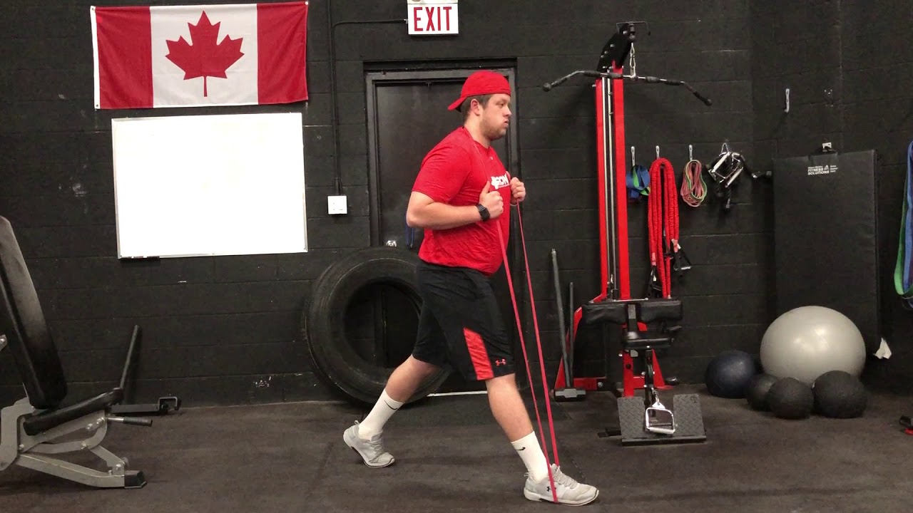 Banded Split Squat - YouTube