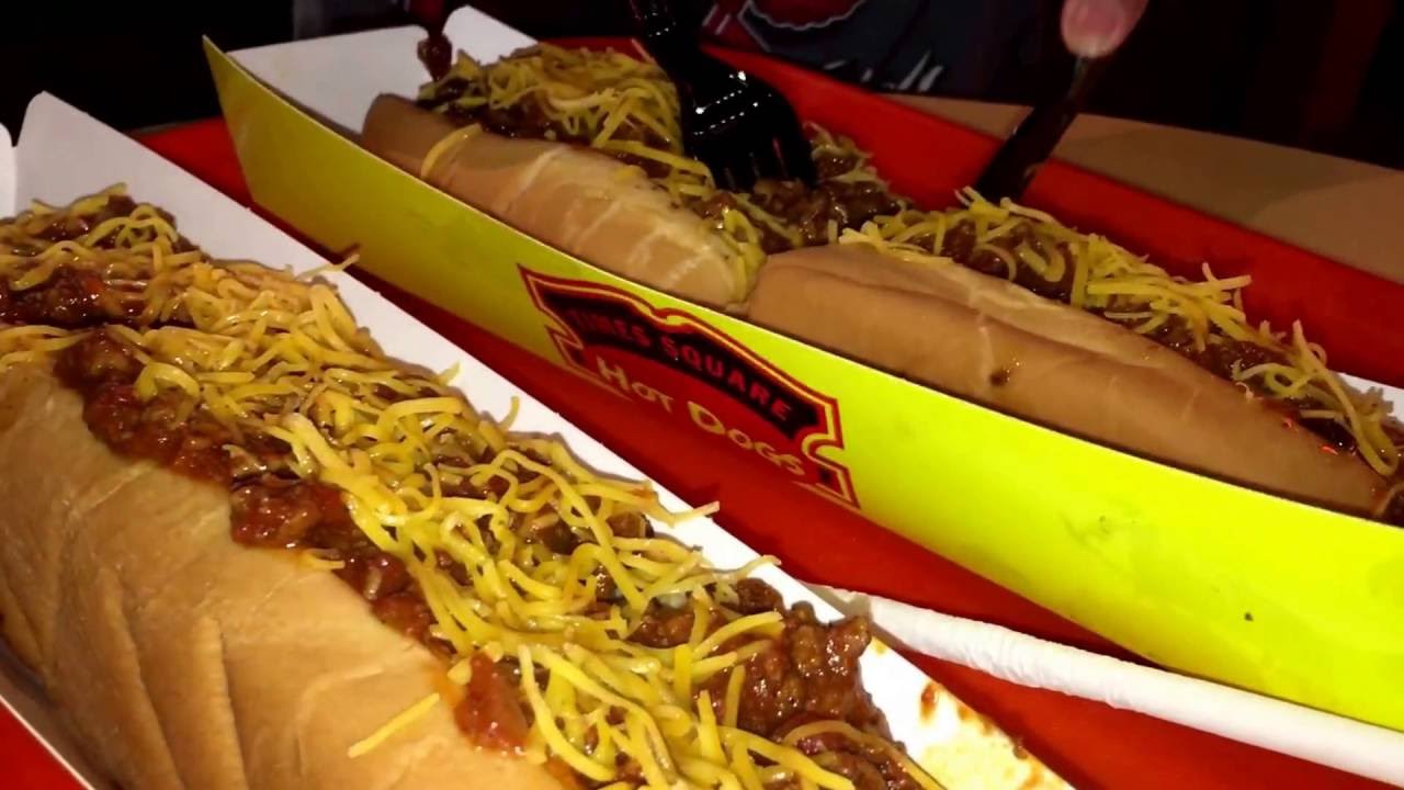 Times Square Hotdogs, New York New York Casino, Las Vegas - YouTube