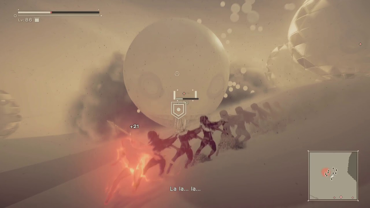 NieR: Automata - Emil Boss Battle with A2 Lv.86 - YouTube