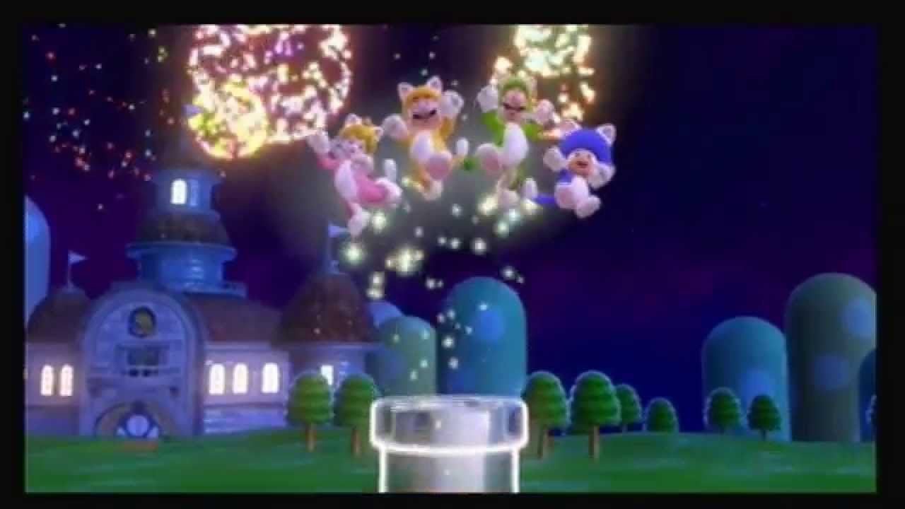 Super Mario 3D World (carreira solo) [parte 21] - Gato Bowser. A ameaça ...