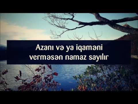 Azanı və ya iqaməni verməsən namaz sayılır || Veysəl [Veysel Orucov]