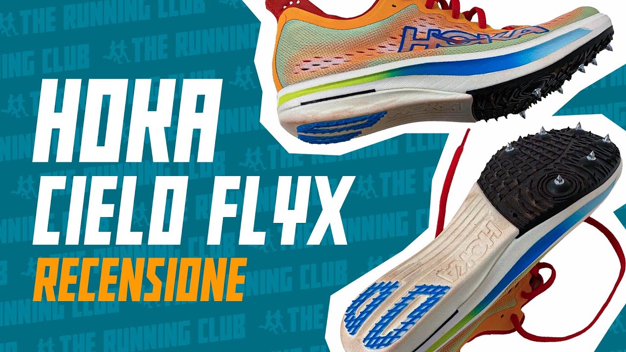 Hoka Cielo FlyX, la “maxi” chiodata da pista per runner evoluti - YouTube