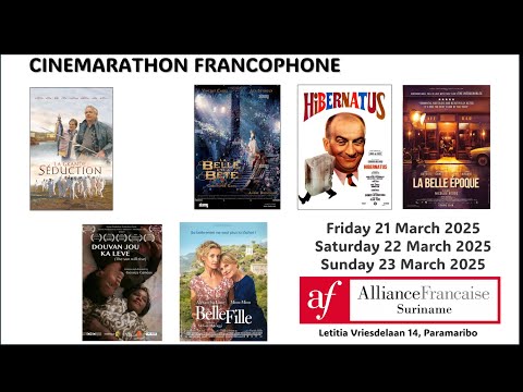 Promo Cinemarathon Francophone 21, 22 et 23 Mars 2025 - YouTube