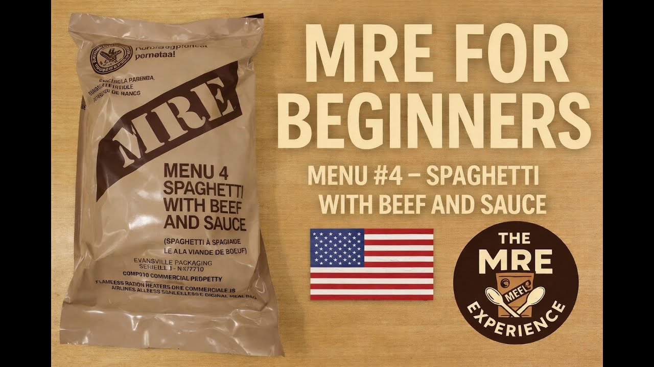 MRE for Beginners: 2022 U.S. MRE Menu #4 Spaghetti with Beef & Sauce ...