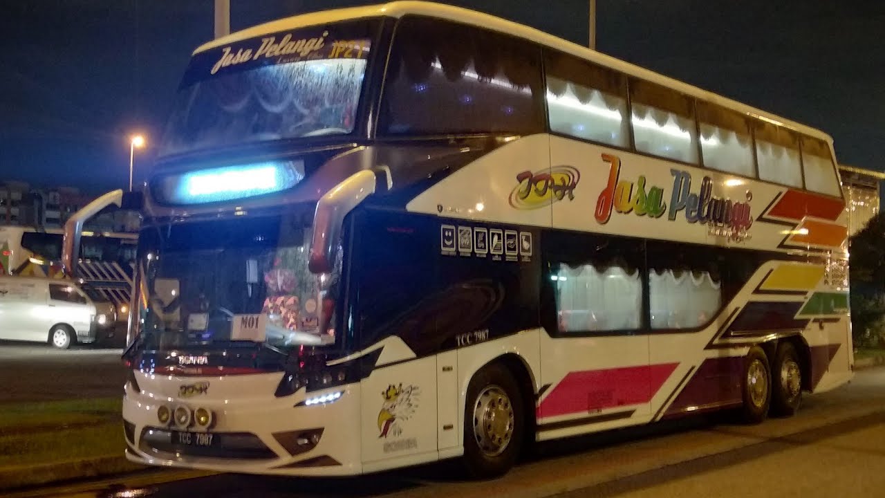 Terjah bas baru Jasa Pelangi Scania K410 sksbus D3 - YouTube