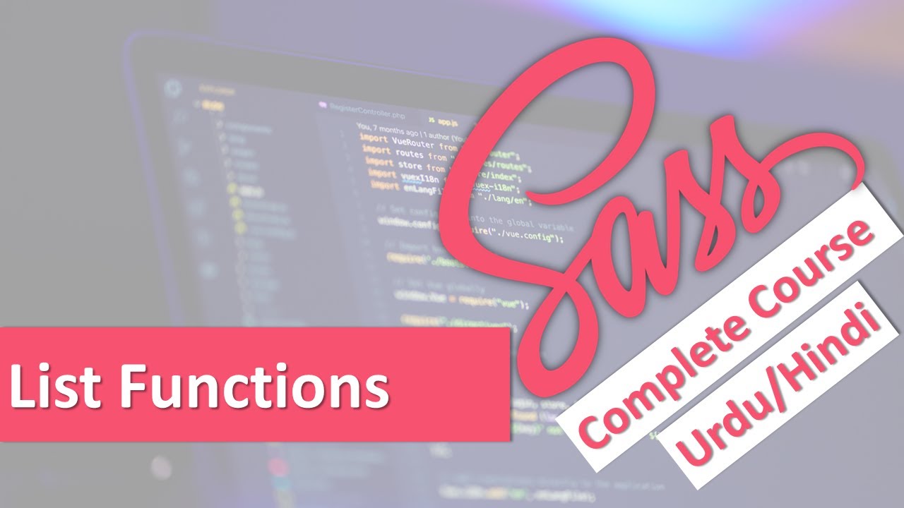 List Functions In Sass Sass Tutorials For Beginners To Advanced Youtube