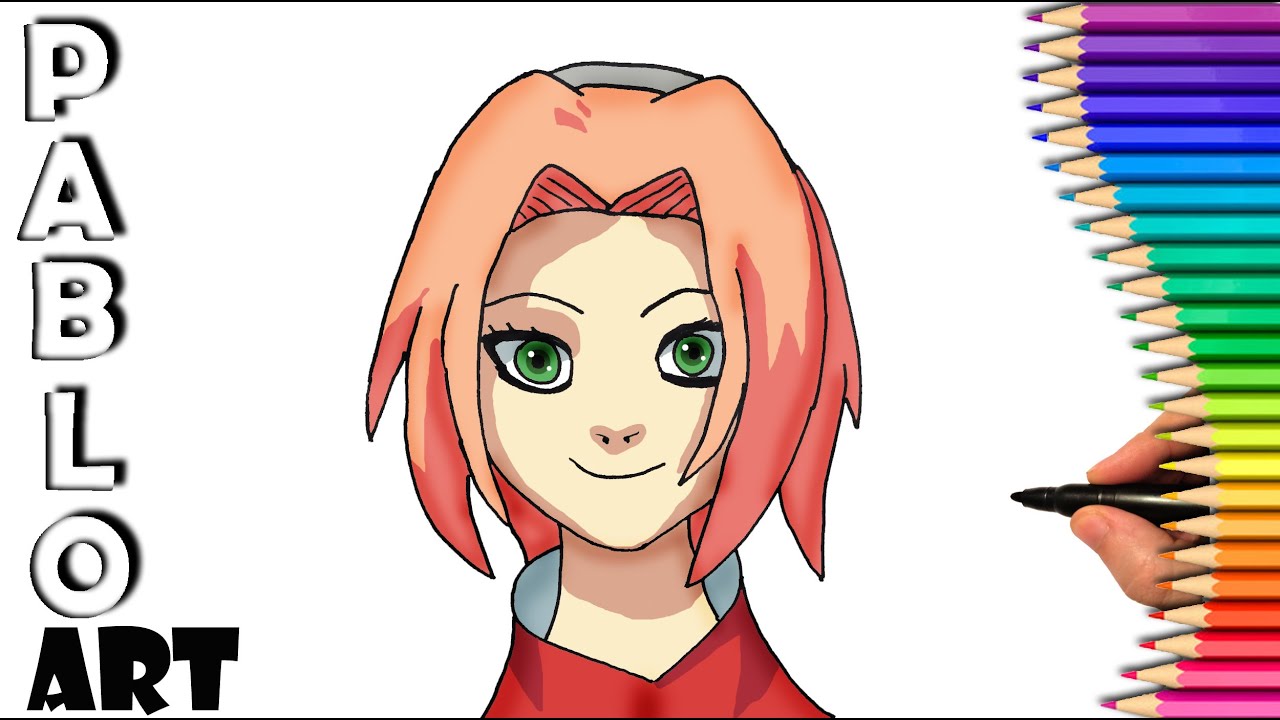 How To Draw Sakura Haruno - Naruto | Learn to Draw step by step - YouTube