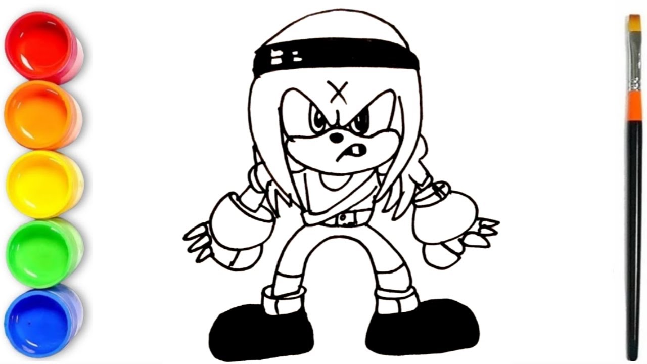 How to draw Knuckles - Knuckles Drawing - YouTube