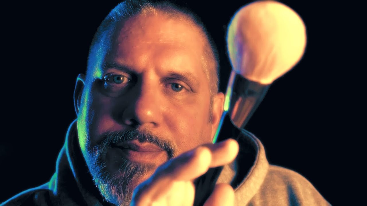 ASMR Face Brushing | Up Close Personal Attention Pampering/Sleep ...