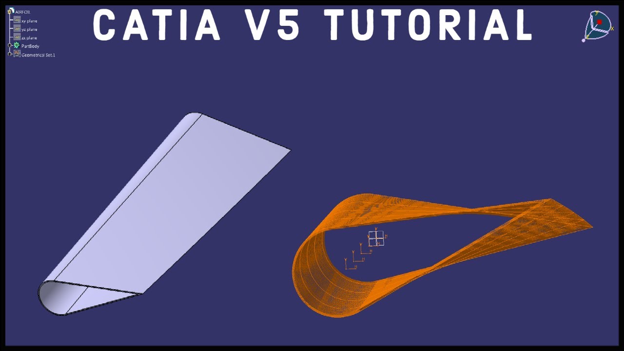 CATIA V5 Tutorial #25 | Airfoil | Advanced - YouTube