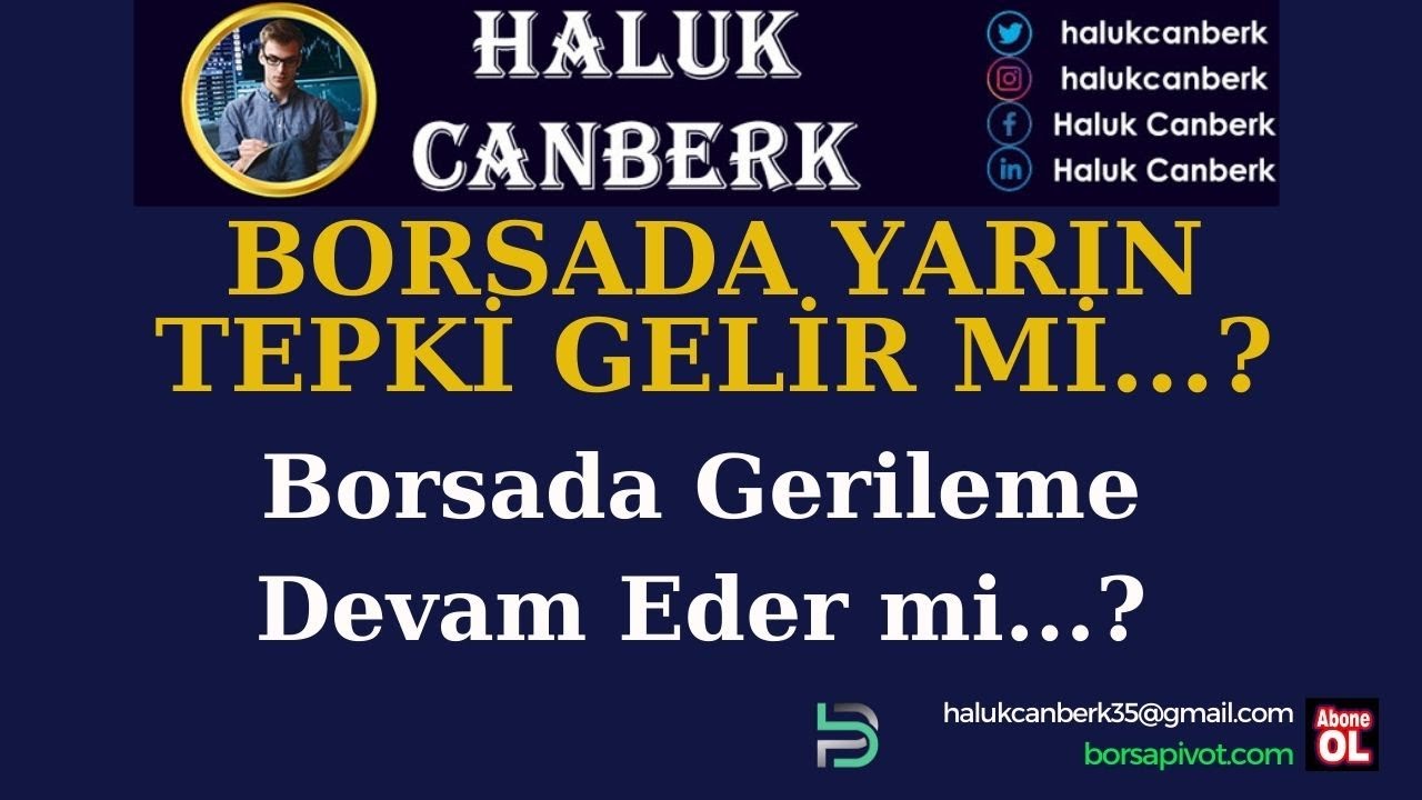 Borsada Yarın Tepki Gelir mi ? Bist100 ' de Düşüş Devam Eder mi ? - YouTube