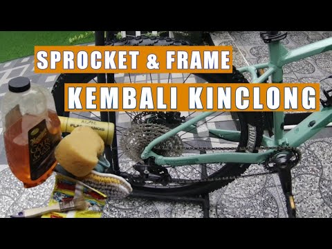 CARA MENCUCI SEPEDA MTB JADI KINCLONG | dengan menggunakasabun colek ...