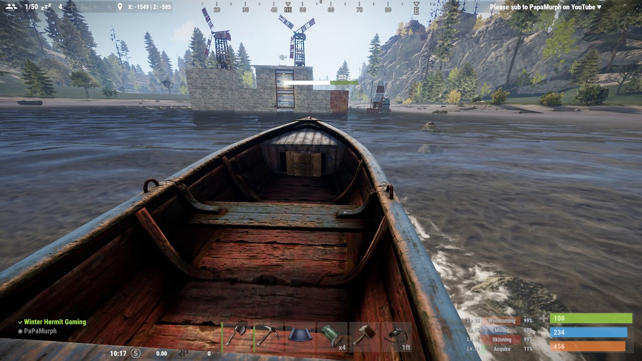 RUST - Auto Boat Dock - Doors and defences - YouTube