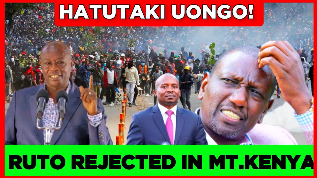 Uongo! Uongo! Ruto & Dp Kindiki Totaly Rejected Ahead of Development ...