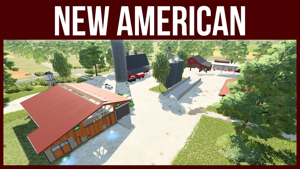 NEW AMERICAN – Map Tour – Farming Simulator 22 - YouTube