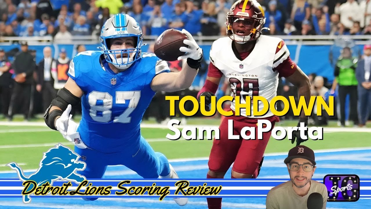 TOUCHDOWN Sam LaPorta | Detroit Lions Scoring Review | Johnny Gaz ...