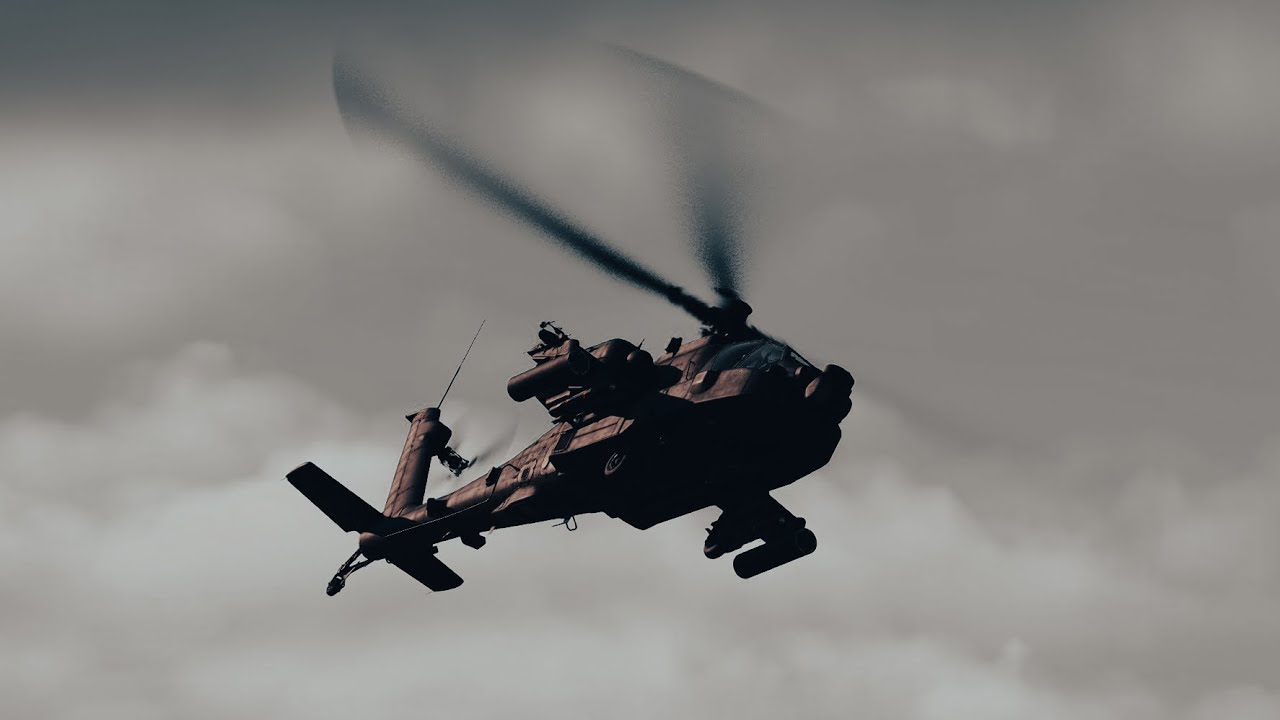 Raining Hellfire (Literally) in the AH-64 Apache - DCS World Online - YouTube