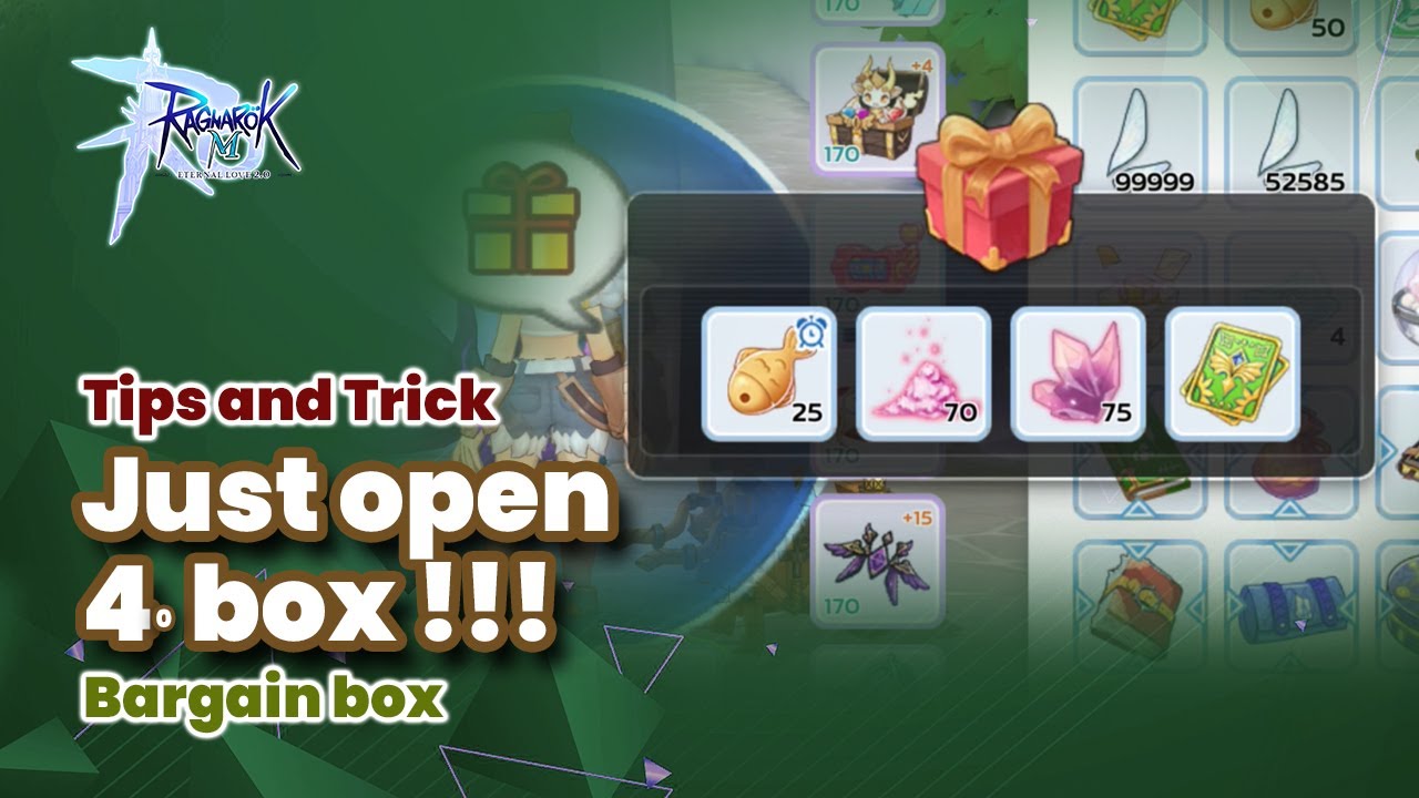 Tips and Trick Open Box ( Bargain box ) | Ragnarok Mobile Eternal Love ...