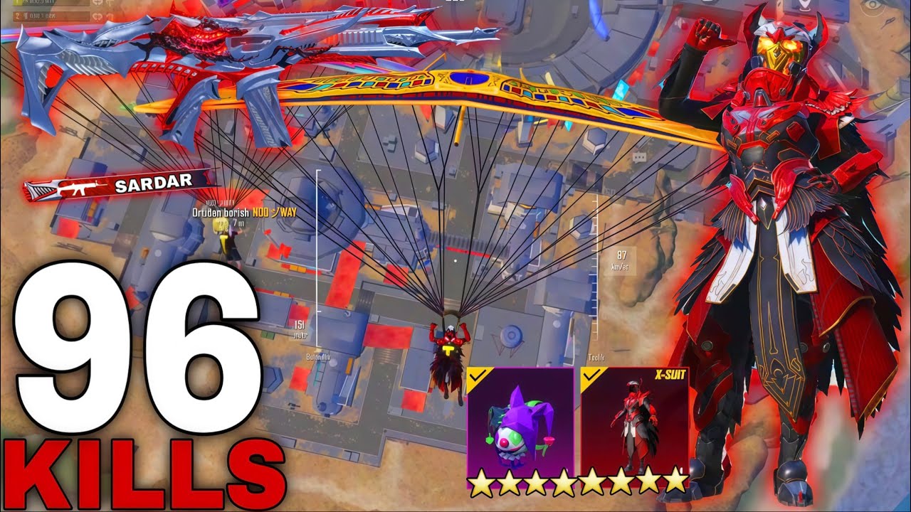 96 KILLS🔥OMG I PLAYED with MAX BLOOD RAVAN X-SUIT IN NEW MODE🔥SAMSUNG ...