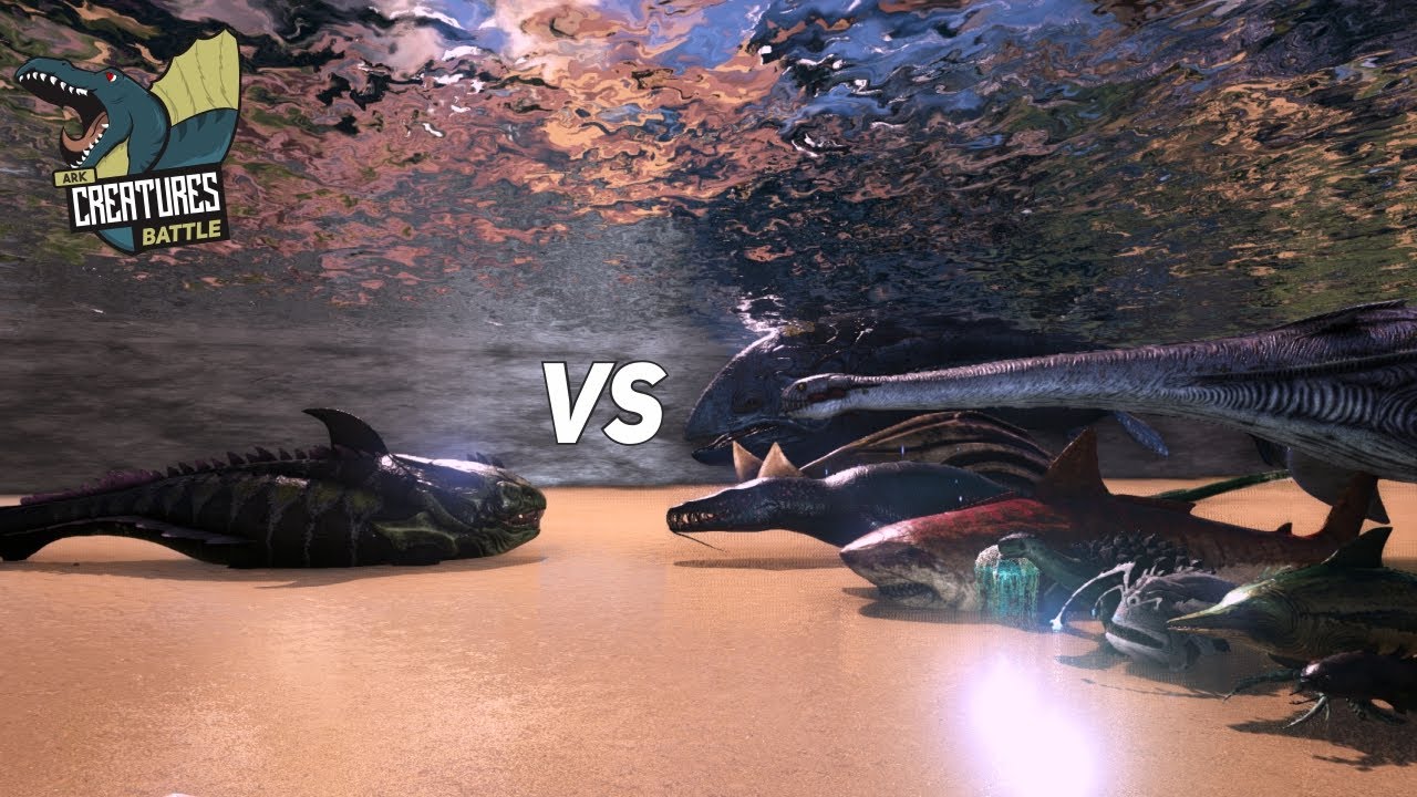 Dunkleosteus VS All Sea Creatures in The Island | Ark Survival Evolved ...